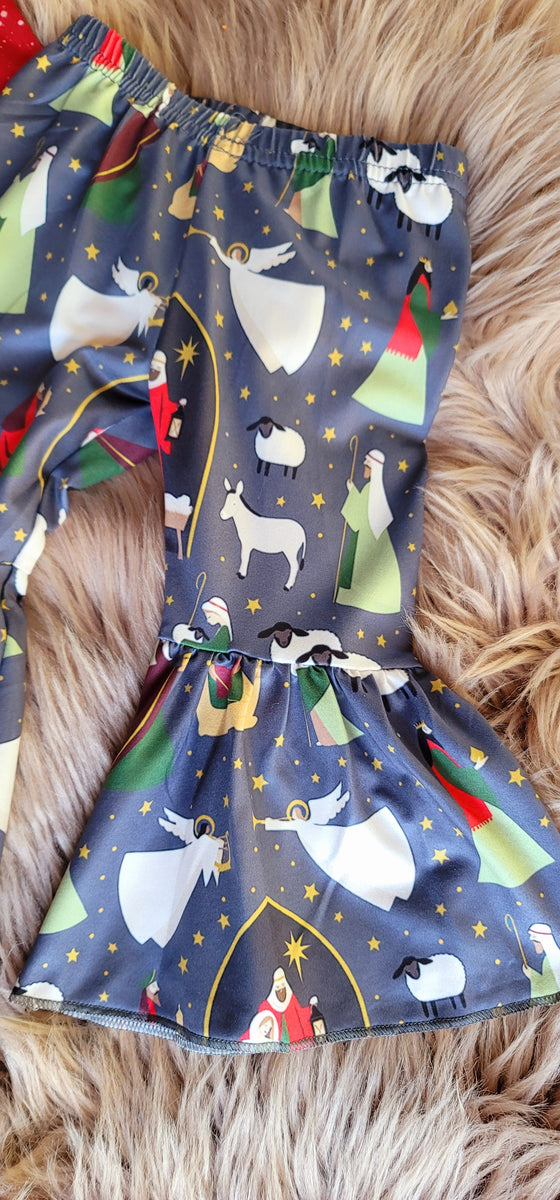 Bleach Style Holy Family Christmas Bell Bottom Set – Swanky Tots