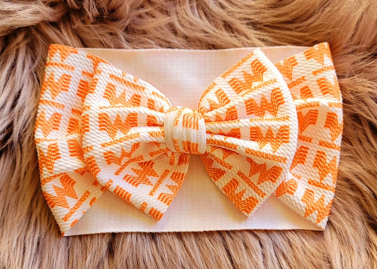 Whataburger Headwrap Bow – Swanky Tots