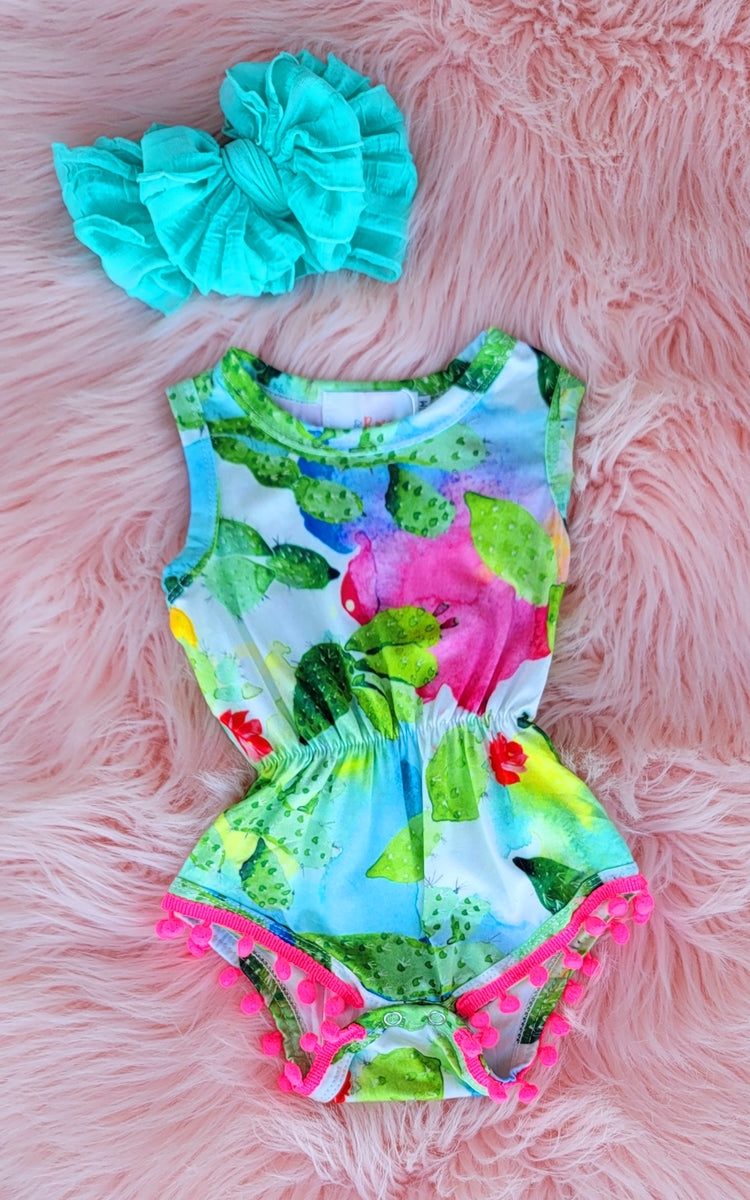 Cactus Flower Onesie – Swanky Tots