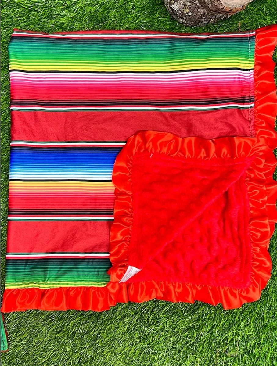 Red Serape Minky Blanket – Swanky Tots